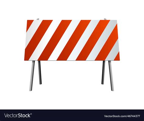 Realistic Temporary Fencing Royalty Free Vector Image
