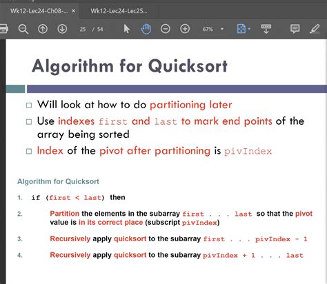 Solved Quicksort Partitioning An Unsorted Array Contains The