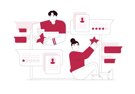 Feedback Customer Giving Review And Five Stars Positive Rating Good