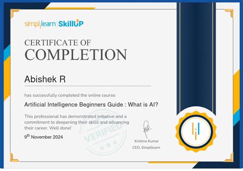 Thank You Skillup By Simplilearn 🙌 Abishek R