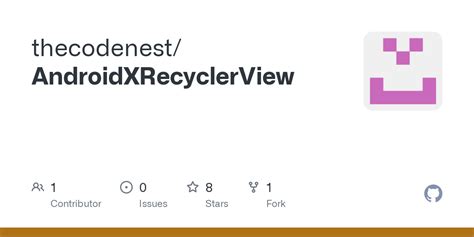 Github Thecodenestandroidxrecyclerview