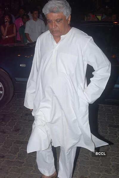 Javed Akhtar Arrives At The Prayer Meet Of Mona Kapoor Held In Mumbai