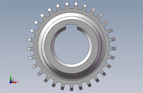 圆柱直齿轮solidworks 2019模型图纸下载 懒石网