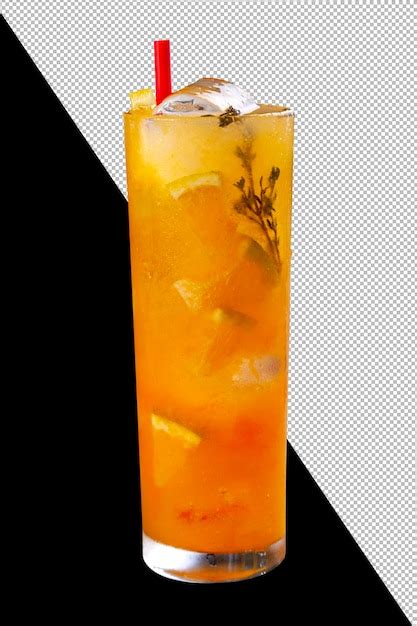 Premium Psd Orange Cocktail