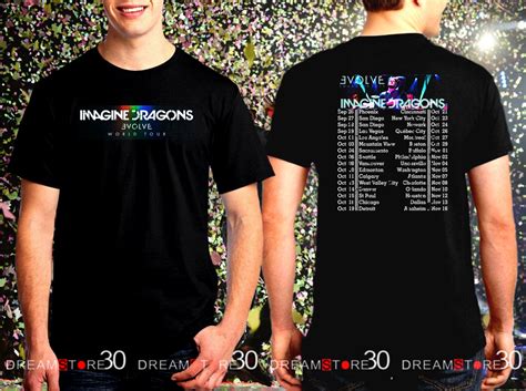 Imagine Dragons Evolve Tour 2017 Black Concert T Shirt Size S To 3xl