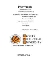 Creating A Comprehensive Portfolio For CSE111 Assignment Course Hero