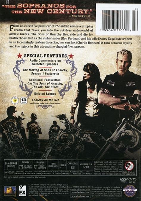 Sons Of Anarchy Season One Dvd 2008 Dvd Empire