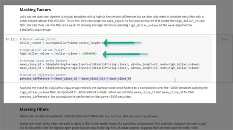 quantopian pipeline lesson 7 masking youtube
