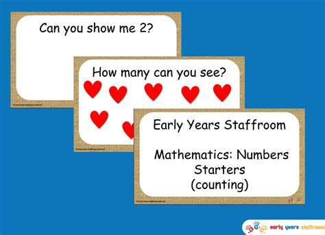 Reception Maths Numbers Counting Starters Powerpoint Presentation