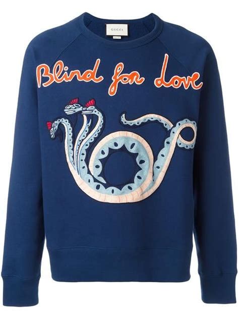 Gucci Blind For Love Sweatshirt Gentleman Coogi Mens Fashion Fashion