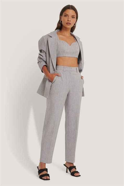 Suit Pants Grey Na Kd