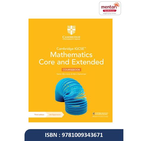 Jual Cambridge Igcse™ Mathematics Core And Extended Coursebook With Digital Version 2 Years