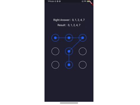 A Widget For Entering Gesture Passwords For Flutter