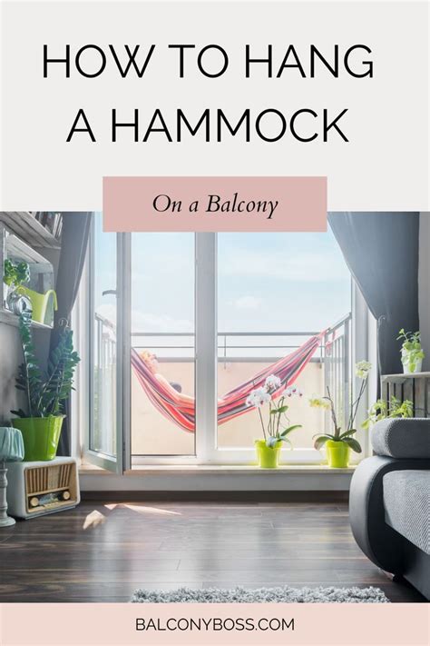 How To Hang A Hammock On A Balcony