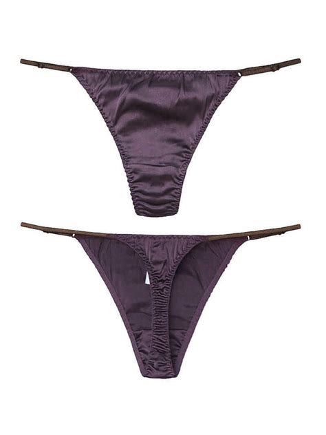 Seamless Classic Silk Thong [fst02] 32 99 Freedomsilk Mulberry