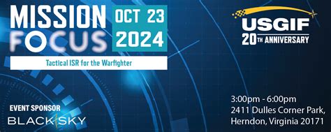 Mission Focus Tactical Isr For The Warfighter Us