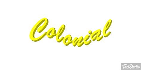 Colonial Word Animated  Logo Designs