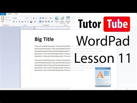 Learn Wordpad Tutorial Text Alignment Mind Luster