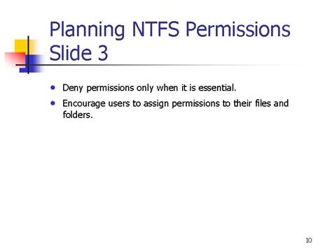 Introduction To Ntfs Permissions Assign Ntfs Permissions To