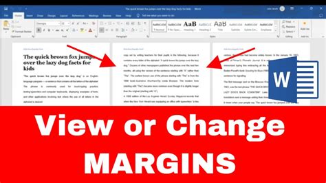 How To VIEW Or CHANGE MARGINS In Microsoft Word YouTube