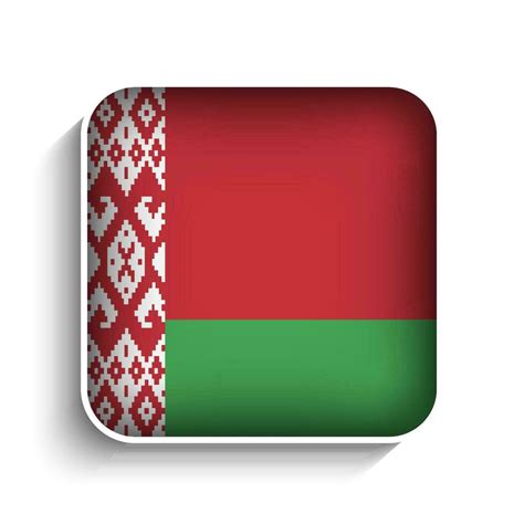 Vector Square Belarus Flag Icon 34826742 Vector Art At Vecteezy