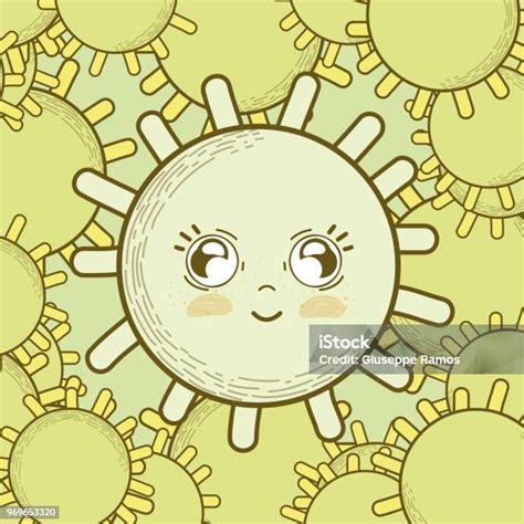 可愛的太陽卡通向量圖形及更多人體部分圖片 人體部分 光 哥倫比亞 國家 Istock
