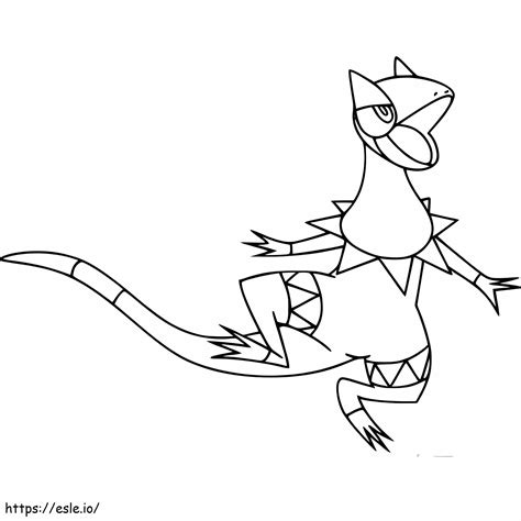 Heliolisk Pokemon 1 Coloring Page