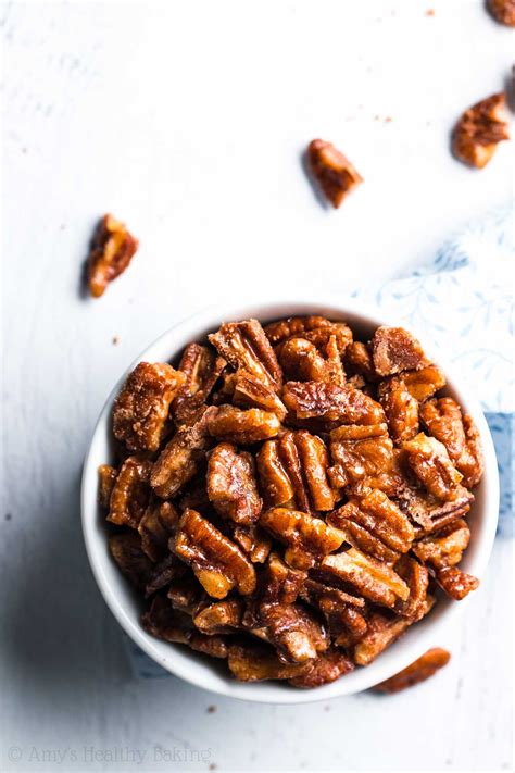 5 Minute Candied Pecans Amys Healthy Baking