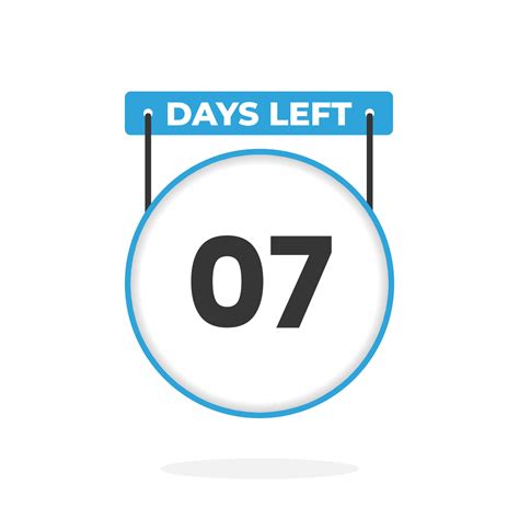 7 Days Left Countdown For Sales Promotion 7 Days Left To Go