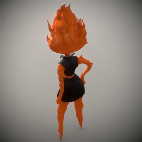 Pixar Elemental Ember Lumen Printable 3d Print Model By Danyelon