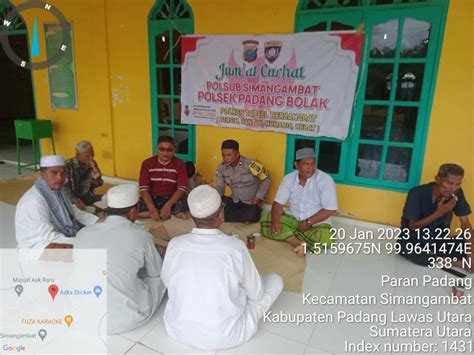 Personel Polres Tapsel Mempermudah Penyampaian Keluhan Masyarakat