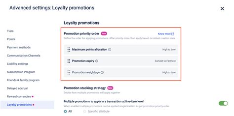Loyalty Promotion Priority Order And Stacking Strategy