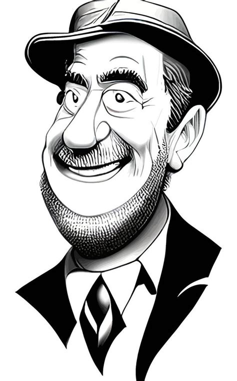 Alter Mann Karikatur Comic Porträt Vol 1 10880651 Vektor Kunst Bei