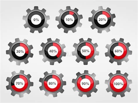 Progress Indicators Stock Vector Illustration Of Design 34766393