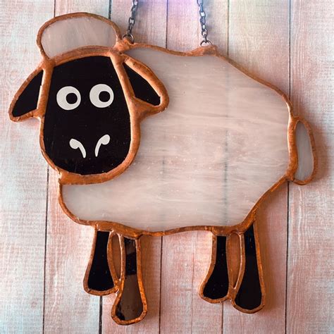 Sheep Stained Glass Pattern Etsy