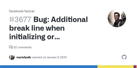 Bug Additional Break Line When Initializing Or Copypasting In The Editor With Break Lines