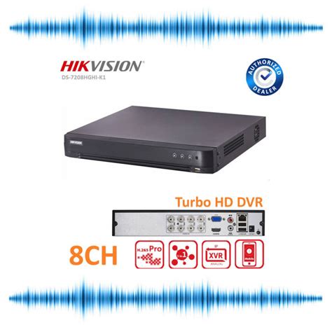 1080P HIKVISION DS-7208HGHI-K1 8 CHANNEL DVR CCTV FULL HD DIGITAL VIDEO ...
