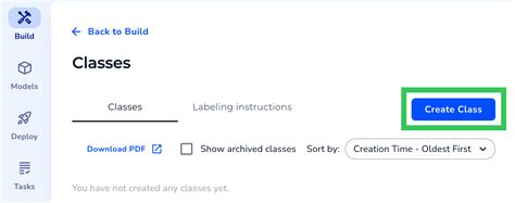 create classes landingai