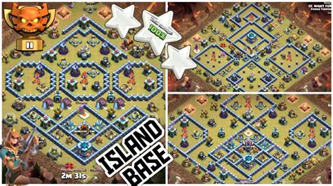 Th13 Famous Base 3 Star 127 Island Base How To Three Star Popular