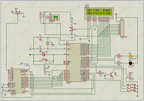 基于51单片机的温度烟雾火灾报警系统—lcd1602显示，adc0809模数转换 知乎