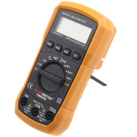 Ms8233e Lcd Digital Auto Range Multimeter Ac Dc Ammeter Voltage Diode Continuity Tester