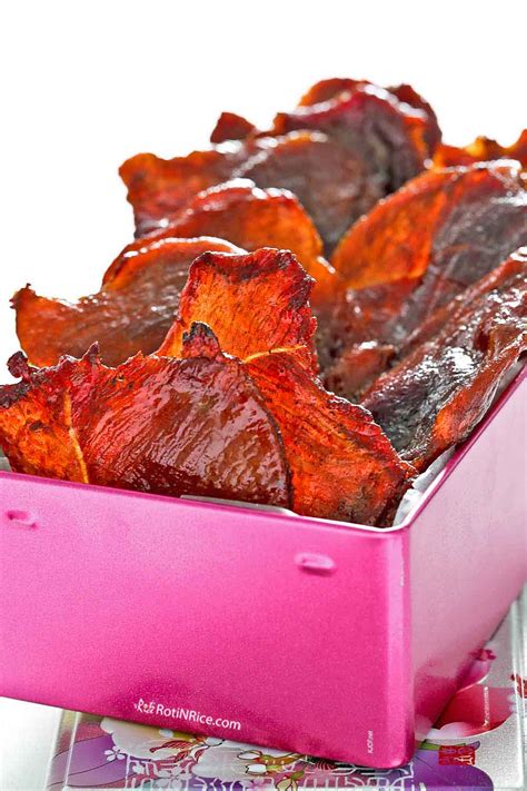 Sliced Pork Bak Kwa Roti N Rice