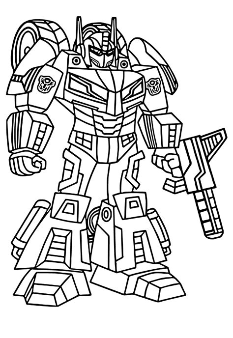 Ücretsiz Yazdırılabilir Transformers Silah Boyama Sayfası Yetişkinler