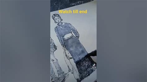 Drawing Of A Girl 👧😍how To Draw Girl 💥👌shorts Viral Trendeing