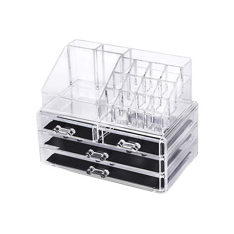 F Clear Acrylic Makeup Organizer Large Capacity D Grandado
