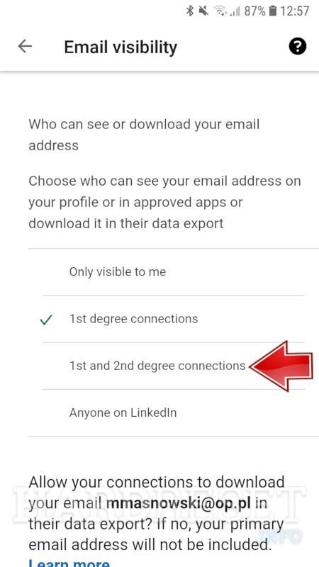 How To Set Who Can See Or Download Your Email Address On Linkedin How
