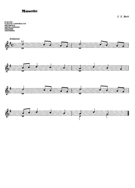 Bach Musette Easy Sheet Music Easy Sheet Music