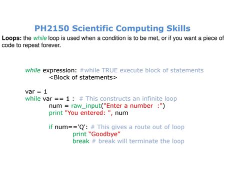Ph2150 Scientific Computing Skills Ppt Download