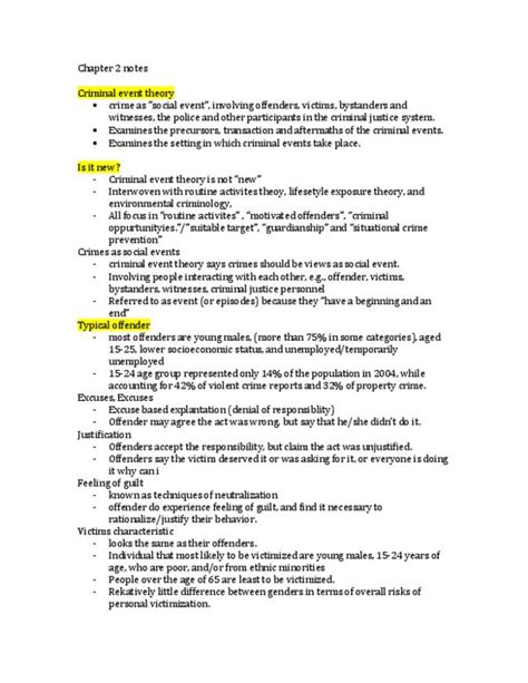 Crim Textbook Notes Winter Chapter Environmental