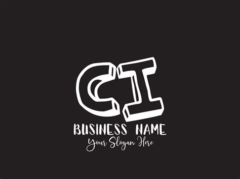 Unique Ci Ic Logo Icon Creative Ci Letter Logo 20632600 Vector Art At